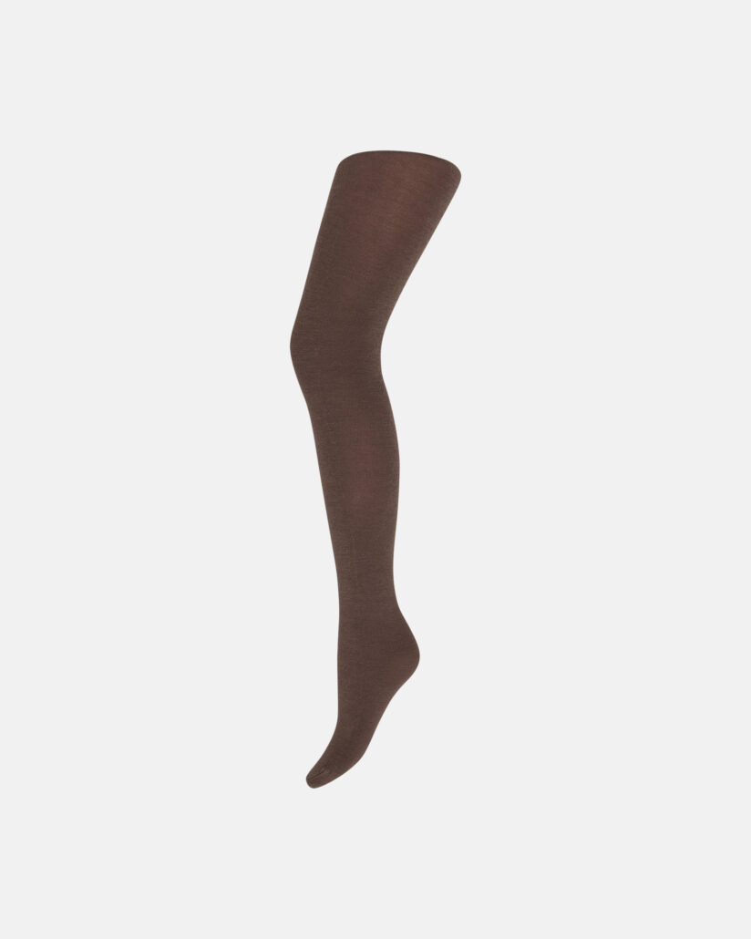 DECOY tights merino wool 100 denier | Køb brun strømpebuks