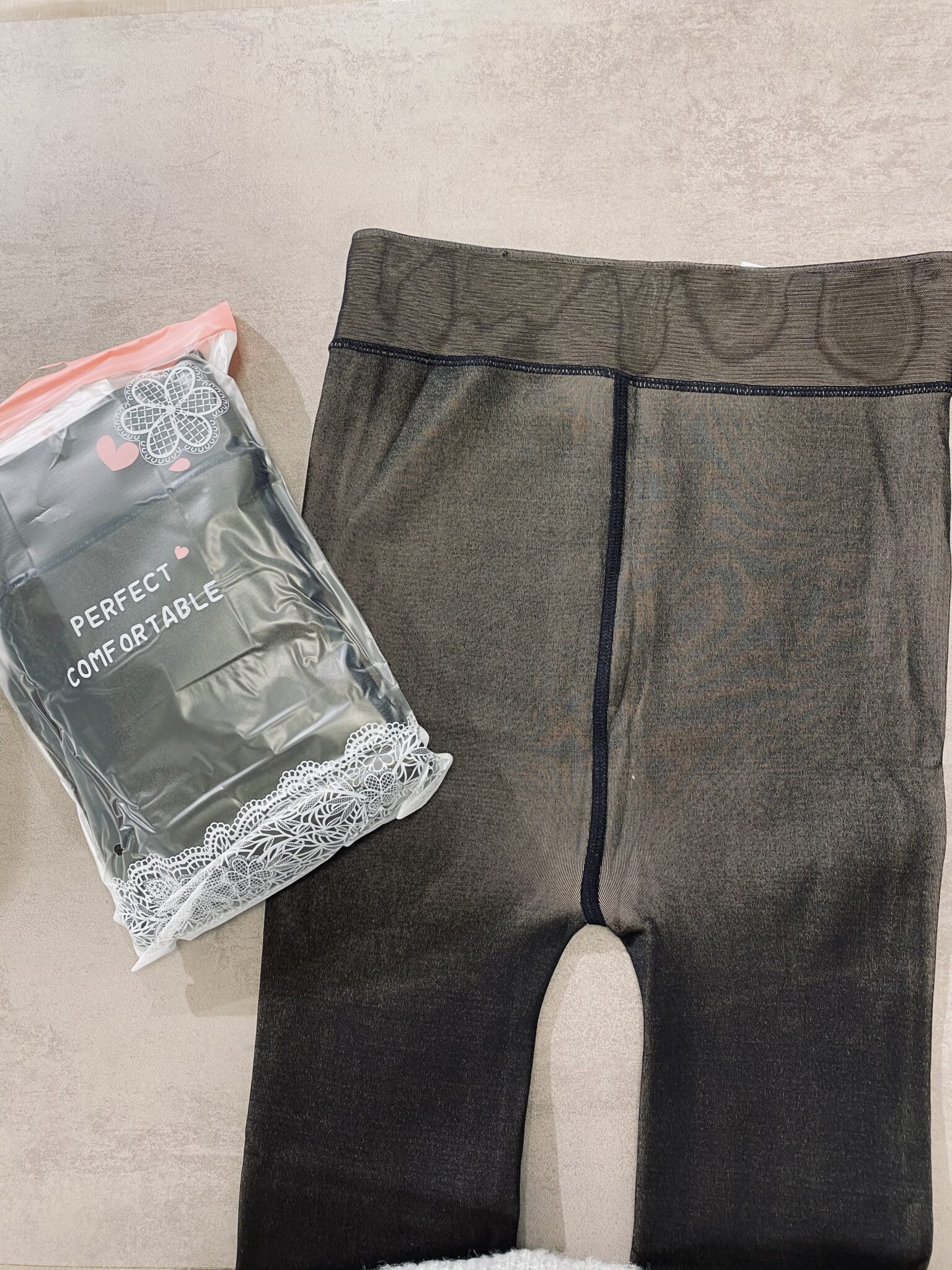 DECOY Black Silk Look Tights 20 denier Strømpebukser